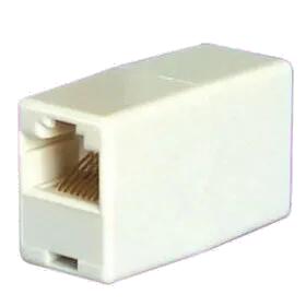 Spacer Cupla RJ45 pentru cablu UTP, Cat5e, RJ-45 (mama) x 2, bej [ID 4 ...